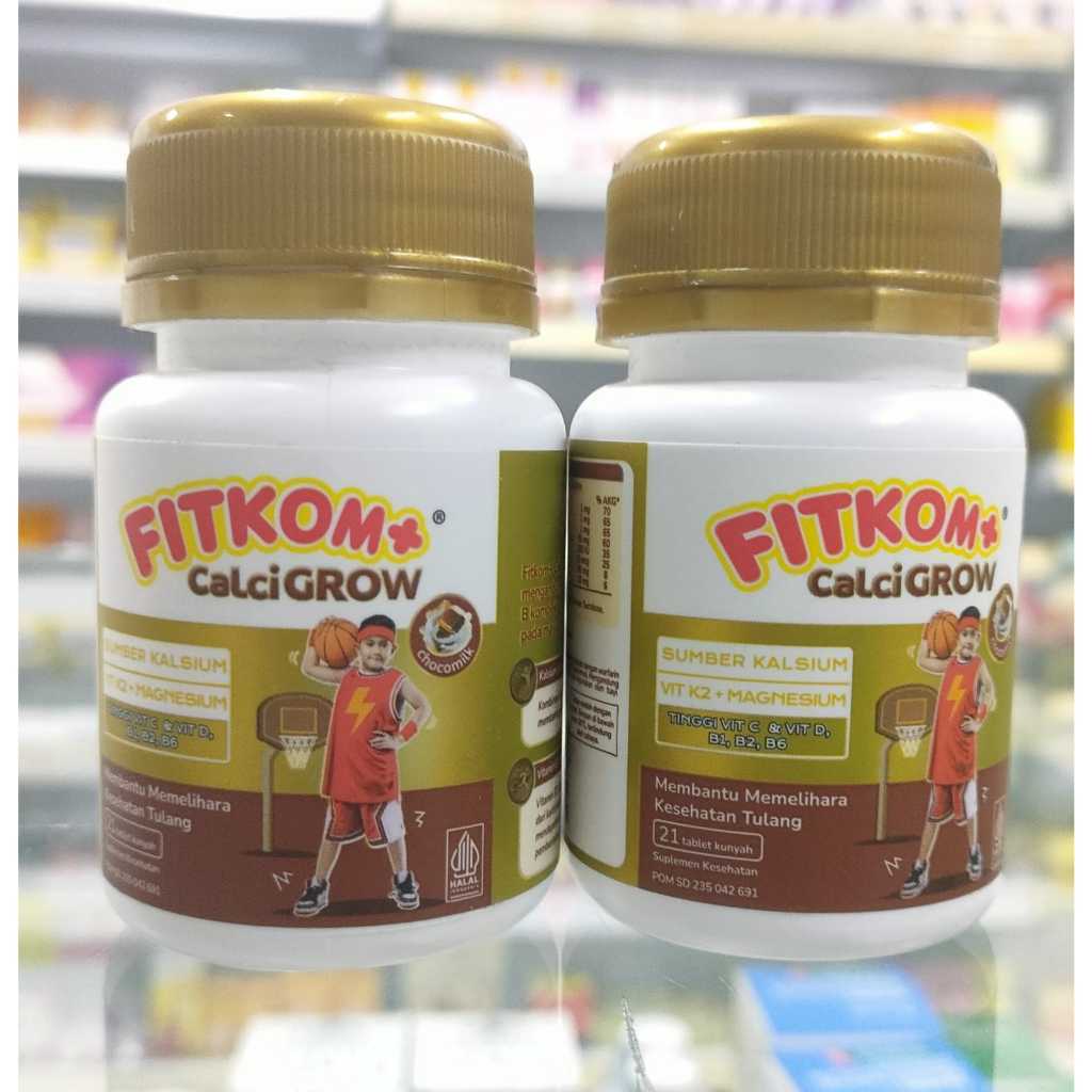Jual Fitkom Calcigrow isi 21 Tablet Kunyah - Memelihara Kesehatan ...