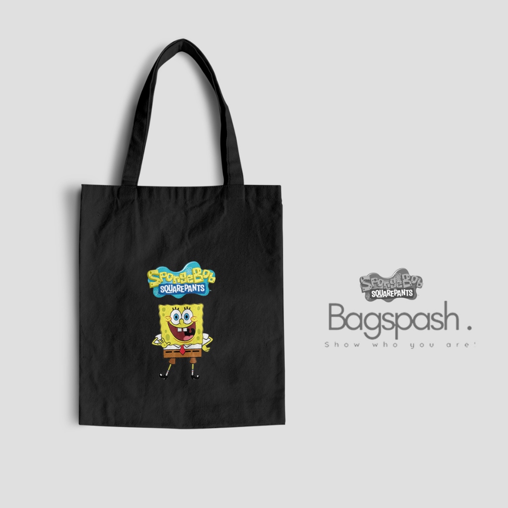 Jual Totebag Spongebob SquarePants I Lucu Tote Bag Tas Wanita Kartun ...