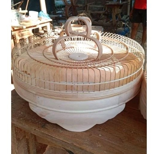 Jual Sangkar Murai Tebok kayu dan bambu 59/58cm 1/2 rakit | Shopee ...