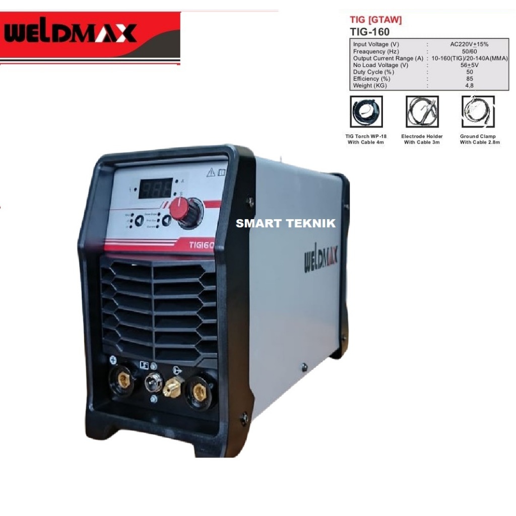 Jual MESIN LAS TIG OTOMATIS 160A WELDMAX MESIN LAS ARGON LAS STAINLESS ...