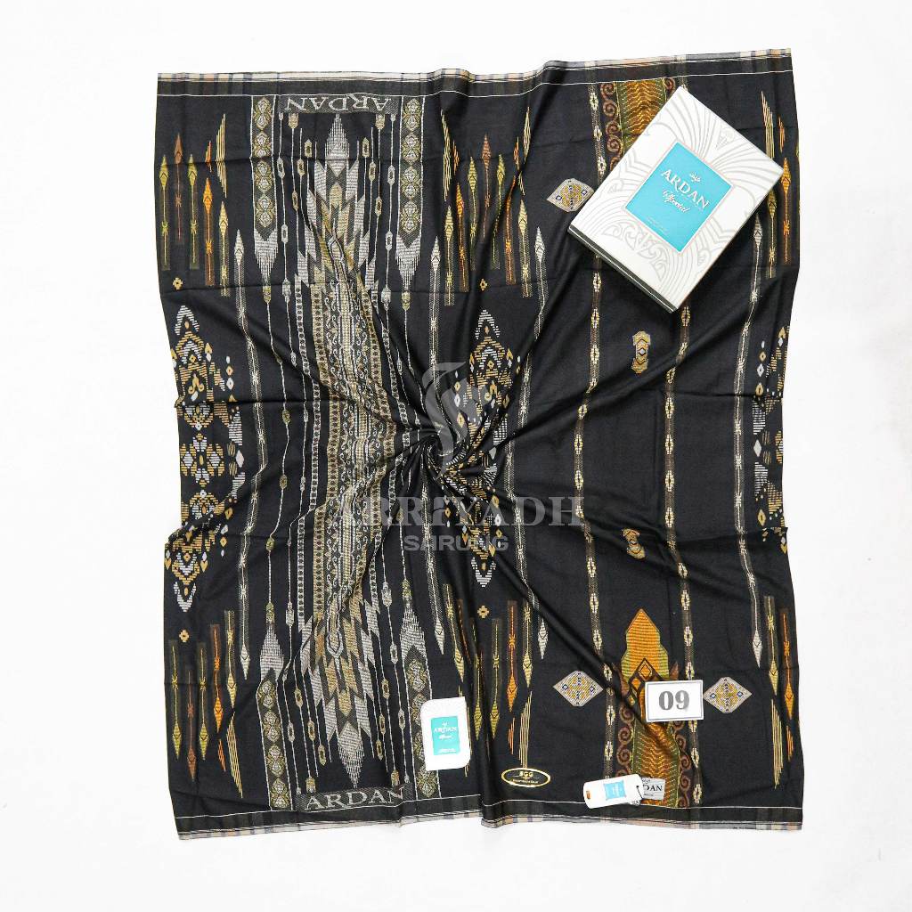 Jual Sarung Ardan Spesial Motif SGG Songket Gunung Galaxy Hitam Warna ...