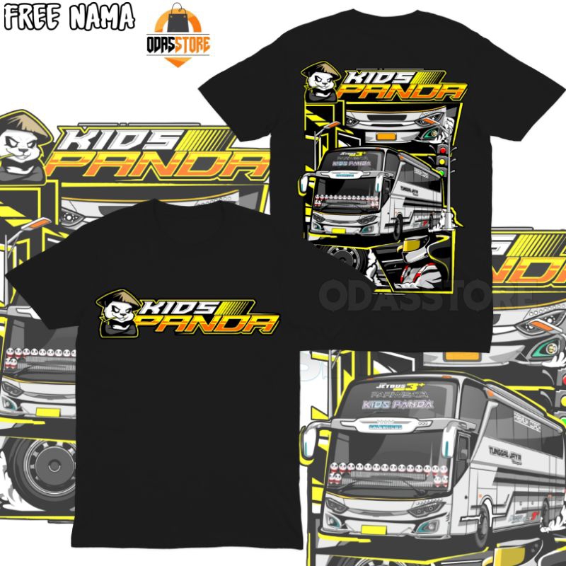 Jual Bisa cod Baju Kaos Anak Anak Bus Kids Panda Bus Basuri Telolet Pakaian Baju Anak Bus Mania ...