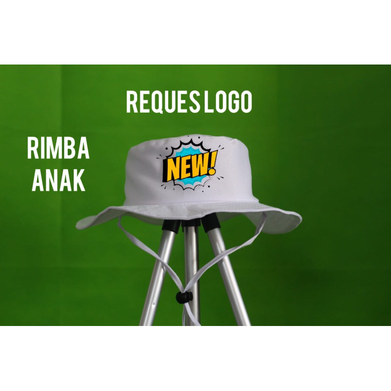 Jual topi/topi rimba gunung bordir logo topi rimba anak bordir nama ...