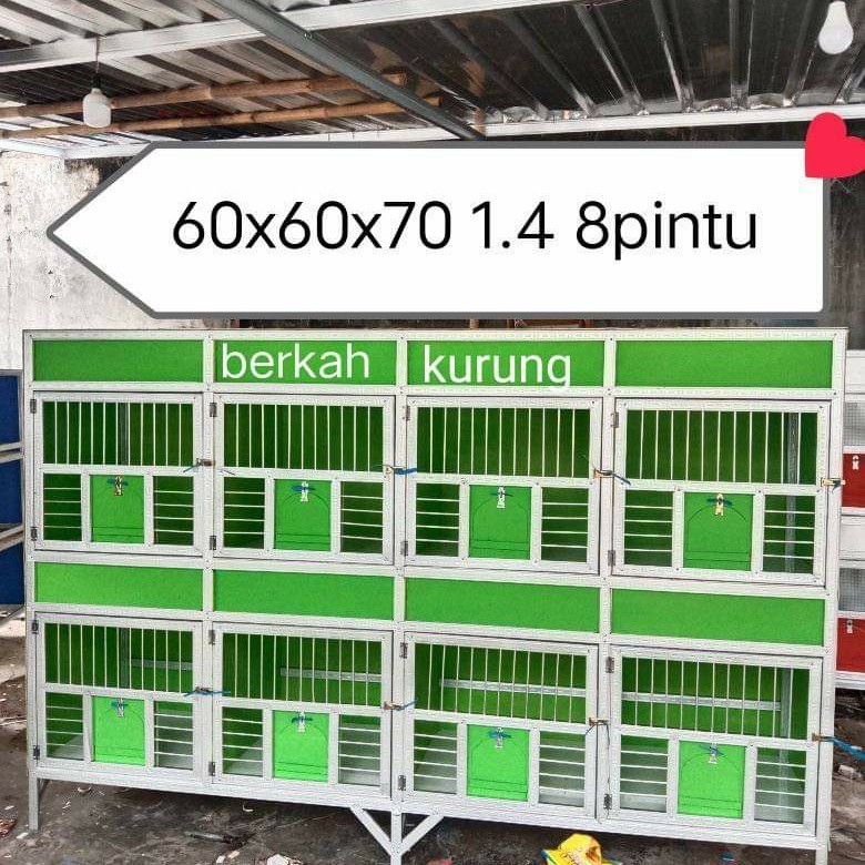 Jual kandang burung merpati dara / kandang macan gupon bupon 8 pintu (2 ...