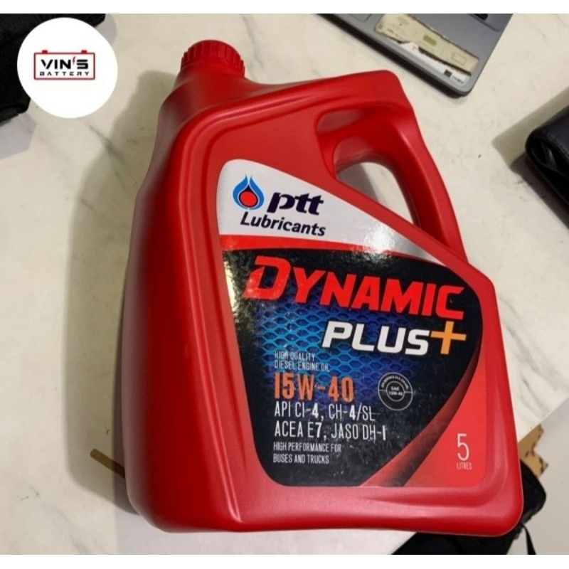 Jual Oli Mesin Diesel PTT Dynamic Fleet Plus 15W-40 5 Liter | Shopee Indonesia