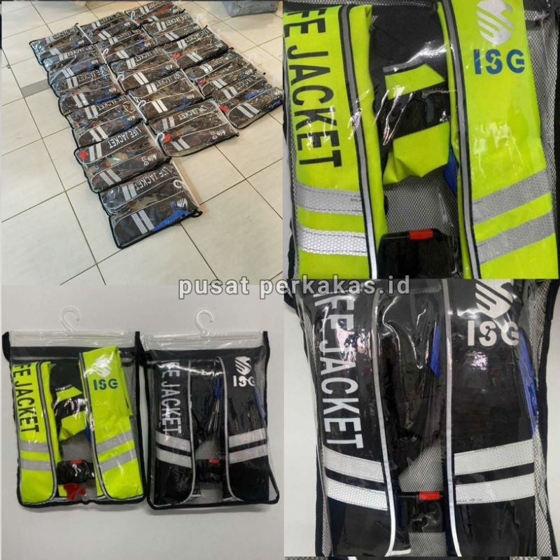 Jual Life Jacket ISG Pelampung Renang Gas CO2 Otomatis Original ...