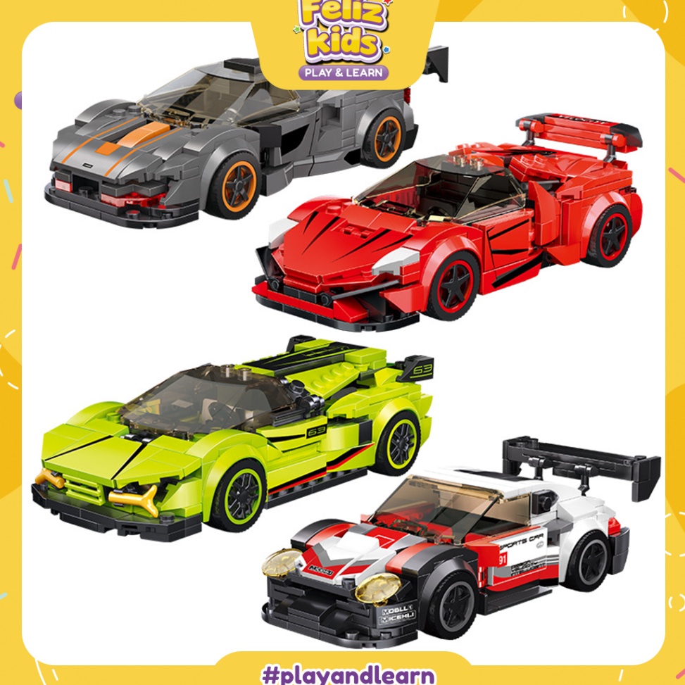 Jual ART R36B FELIZKIDS LG3 Mainan brick mobil balap kereta F1 BESAR ...