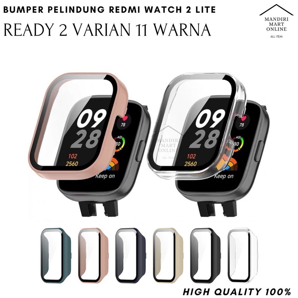 Jual ART S24J Bumper Case 2 in 1 Redmi Watch 2 Lite Casing Pelindung Anti Gores Xiaomi Mi Watch ...