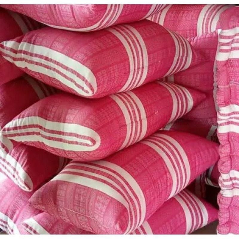Jual urung bantal kapuk dakron kulit bantal bahan kain dames premium ...