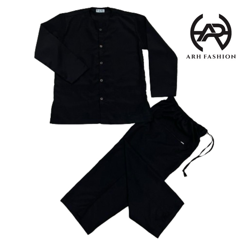 Jual Setelan Pangsi Dewasa Hitam Polos Silat | Adat | Shopee Indonesia