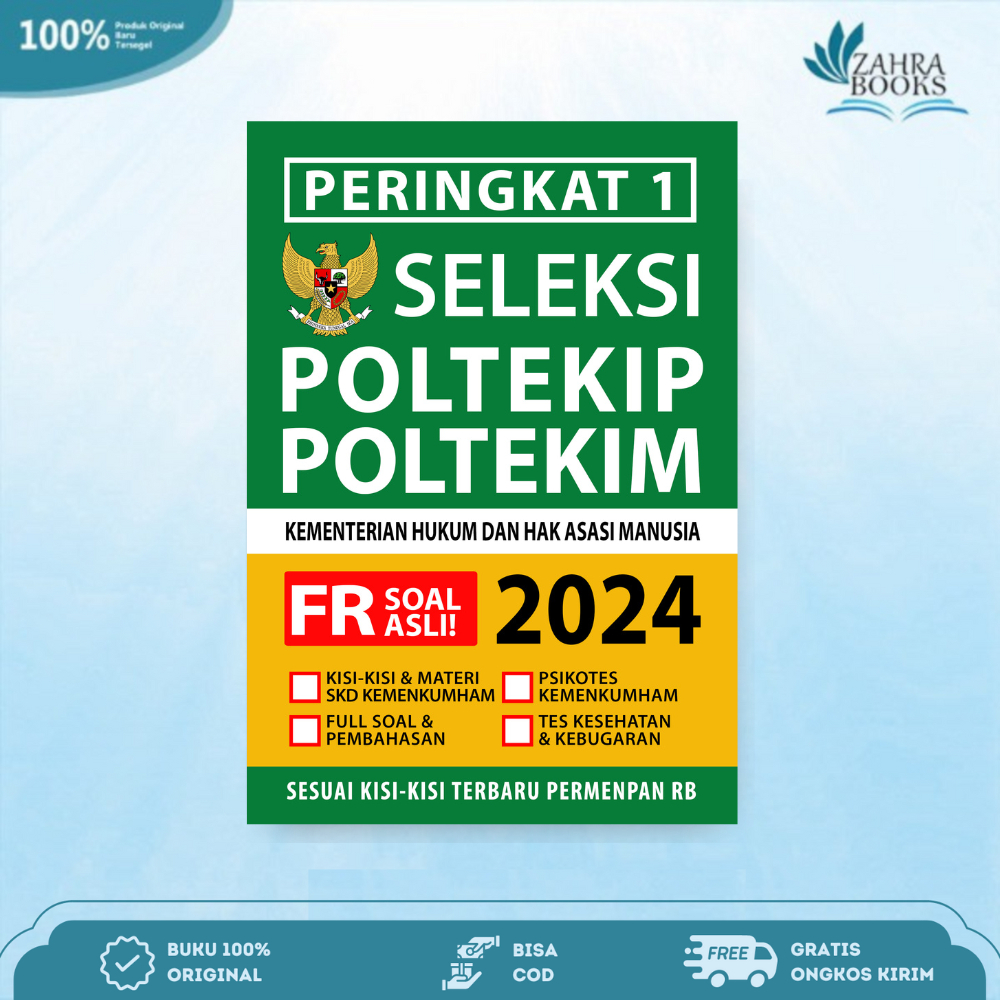 Jual Buku Peringkat 1 Seleksi POLTEKIP POLTEKIM KEMENKUMHAM 2024 ...