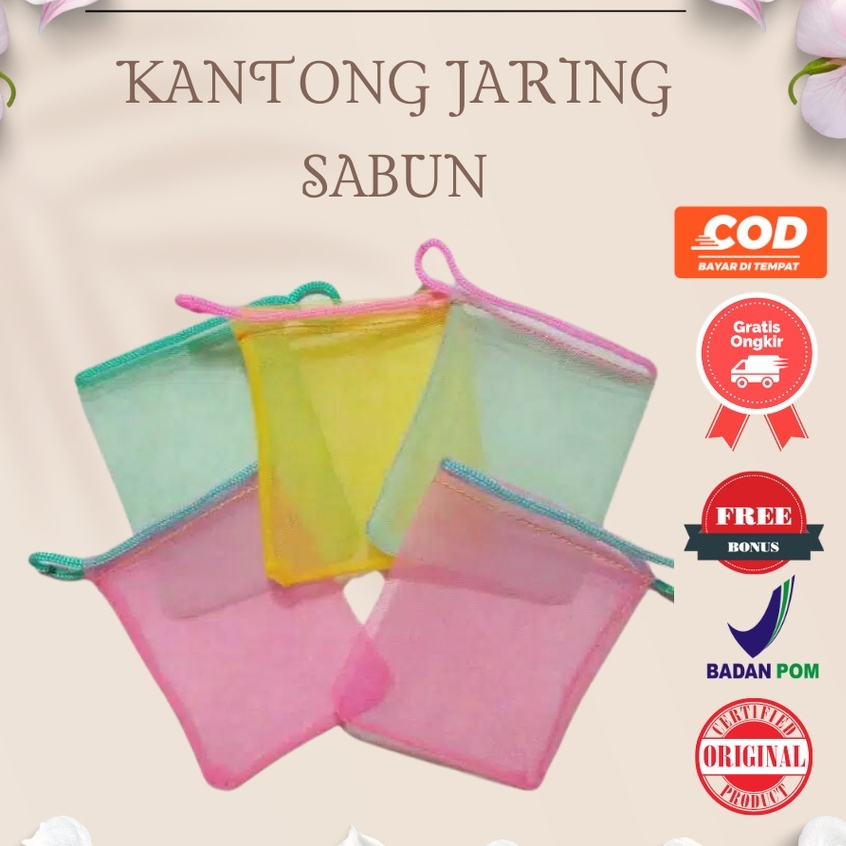 Jual Kantong Jaring Sabun - Foaming Soap Net Jaring Sabun Mandi Batang ...