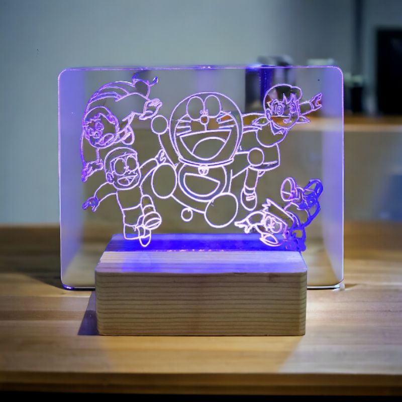 Jual Lampu Hias Lampu Tidur Akrilik LED Doraemon / Standing Lamp ...