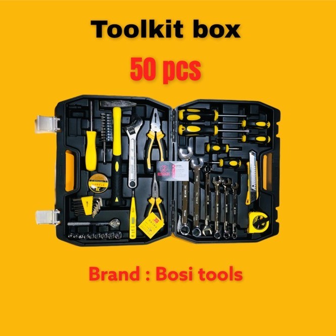 Jual Toolset Toolkit Toolbox Tool Set Tool Kit Tool Box 52pcs BOSI TOOLS 52 | Shopee Indonesia