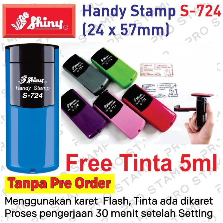 Jual Stempel Nama Dokter / NIK Shiny S-724 (Handy Stamp) | Shopee Indonesia