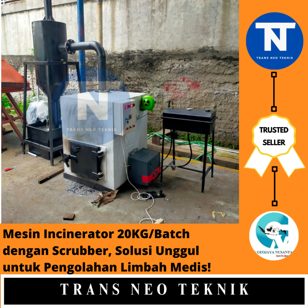 Jual Mesin Incinerator 20KG/Batch dengan Scrubber, Solusi Unggul untuk ...