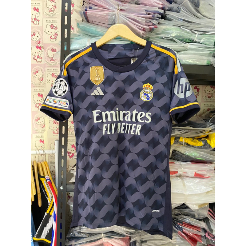 Jual JERSEY MADRID AWAY FULL PATCH UCL NEW TERBARU 23/24 | Shopee Indonesia