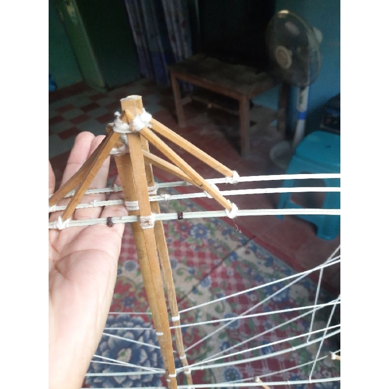 Jual Rangka layangan gapangan full fiber ukuran 1 meter paling murah ...