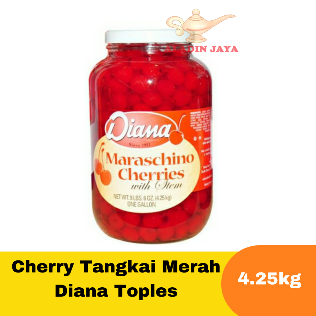 Jual Cherry Tangkai Merah Diana Toples 4.25kg | Shopee Indonesia