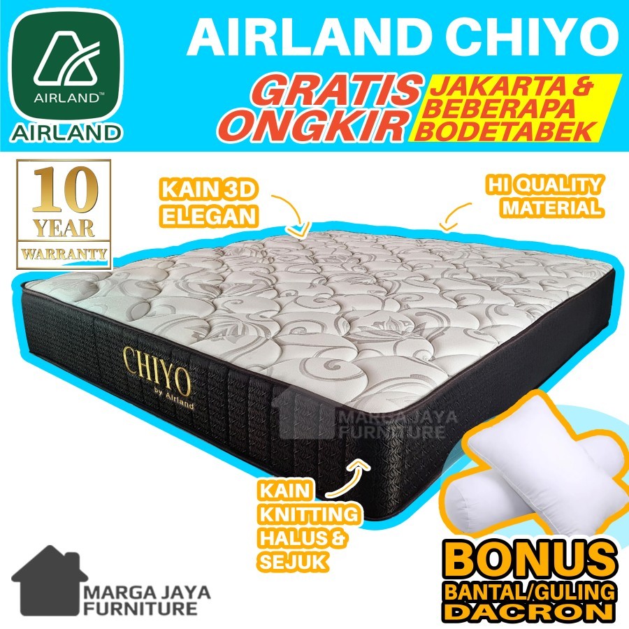 Jual Kasur Spring Bed AIRLAND Chiyo Original 100% 120 160 180 200 ORI ...