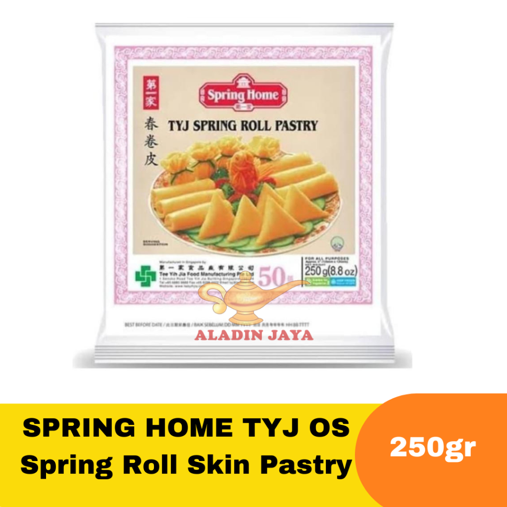 Jual SPRING HOME TYJ OS Spring Roll Skin Pastry 250 gr(Hanya Untuk ...