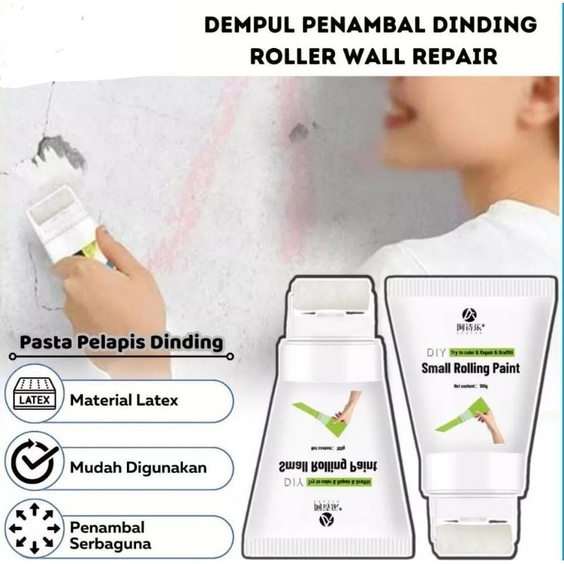 Jual Pasta Dempul Penambal Dinding Cat Roller Paint Pelapis Tembok ...