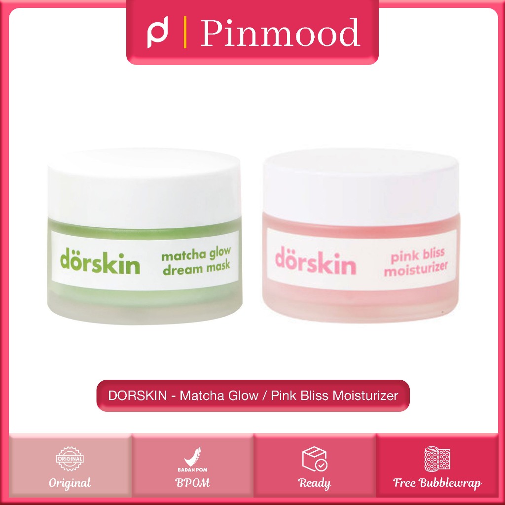 Jual DORSKIN - MATCHA GLOW / PINK BLISS MOISTURIZER ( 30 g ) - Pelembab ...