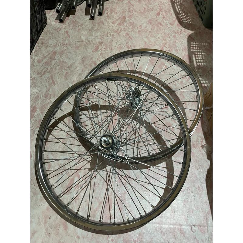 Jual Velg pelek pelang sepeda 20 inch bmx besi siap pakai komplit ...
