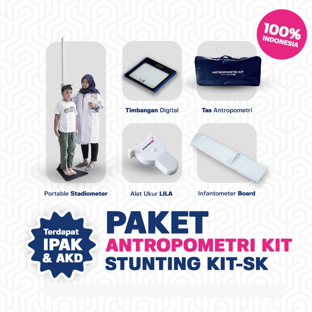 Jual Antropometri Kit Stunting Lengkap (PRODUK LOKAL) Untuk Posyandu ...