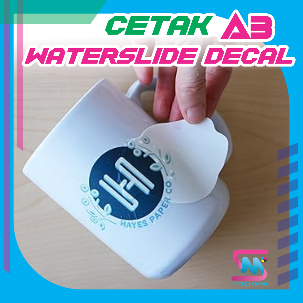 Jual Stiker Murah Bandung Print Custom Sticker water slide decal A3 ...