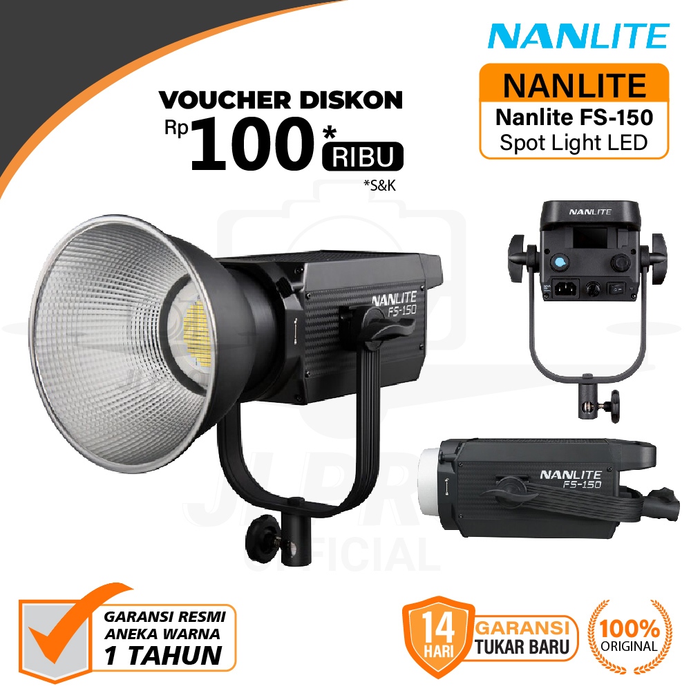 Jual Nanlite FS-150 Spot Light LED Video Light Studio Lighting FS150 ...