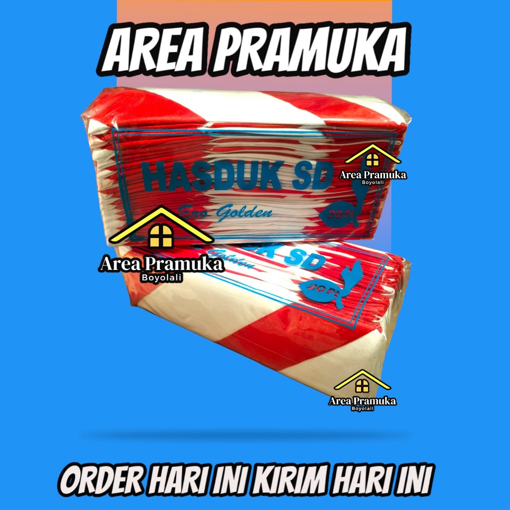 Jual 1 kodi hasduk SD / Hasduk pramuka SD isi 20 biji | Shopee Indonesia