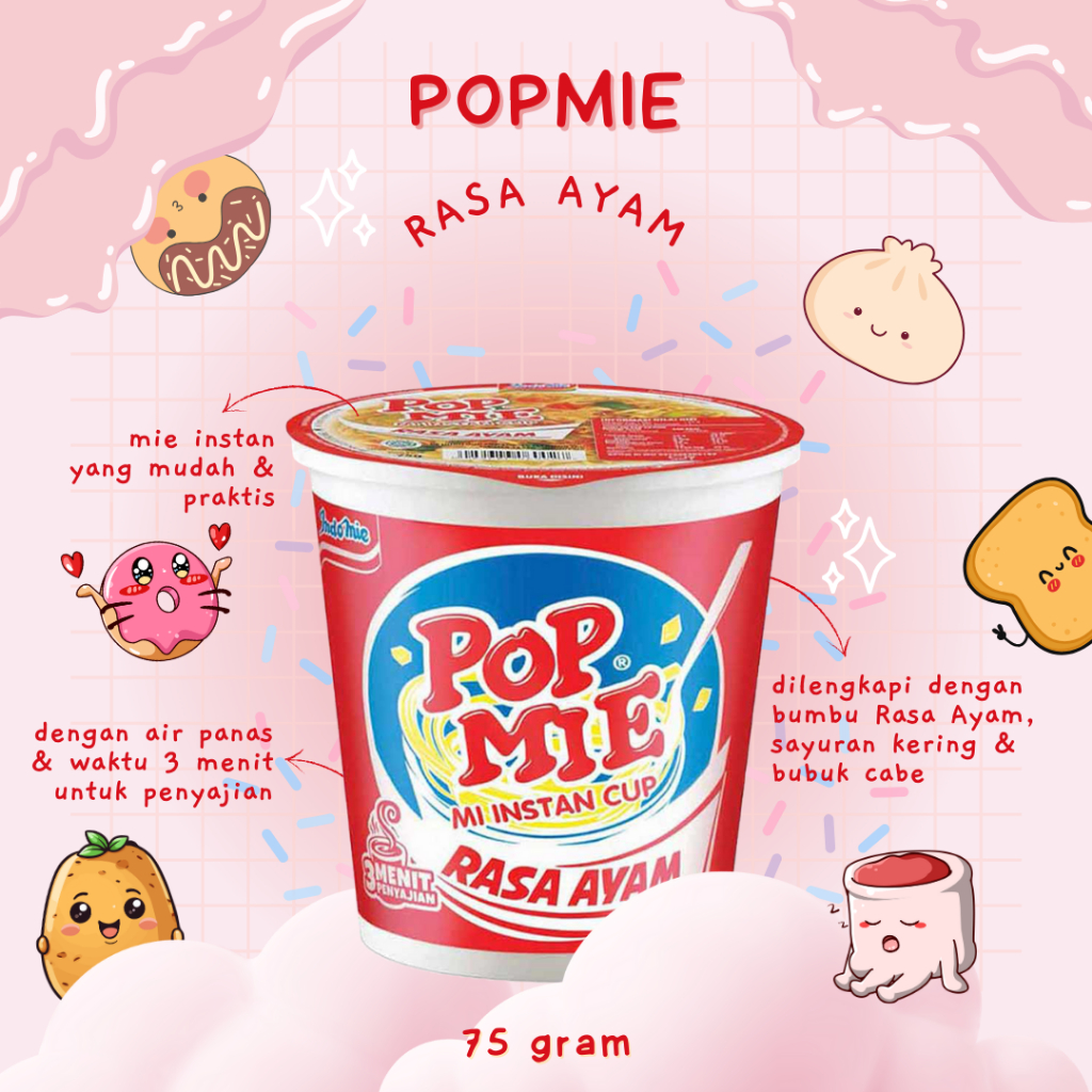 Jual Pop Mie Kuah Rasa Ayam 3pcs 75g | Shopee Indonesia