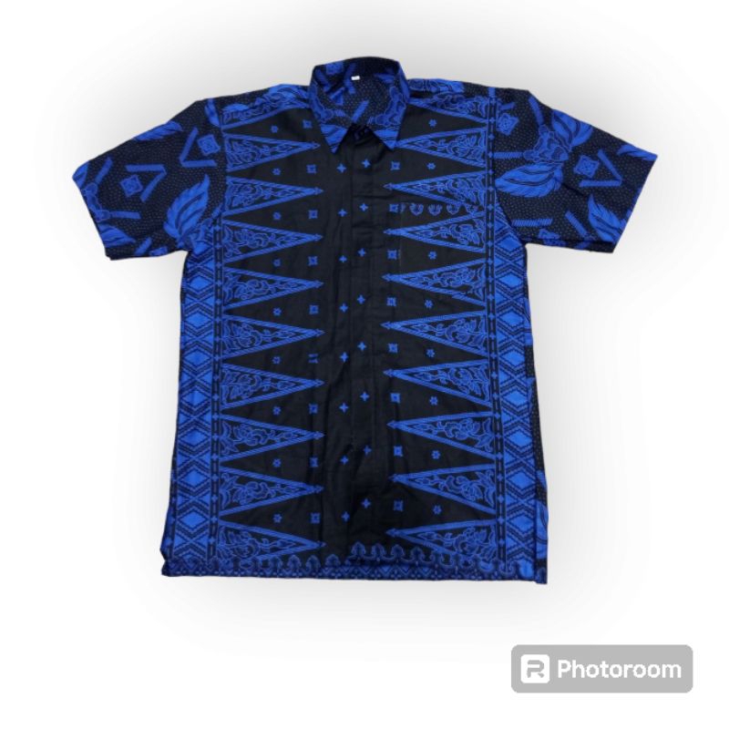 Jual Baju Batik Baduy Sport/Tangan Pendek motif Tapak Kebo Garuda Besar | Shopee Indonesia