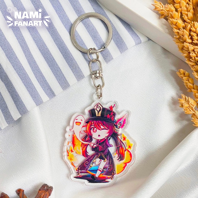 Jual Genshin Impact Hu Tao Gantungan Kunci Keychain Anime Merchandise ...