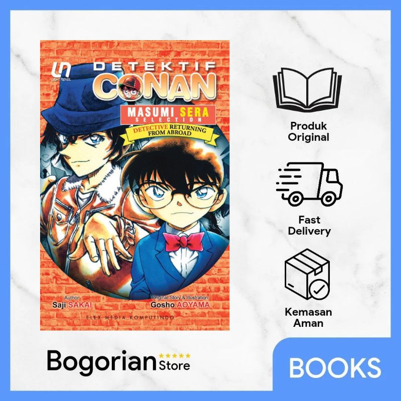 Jual Light Novel Detektif Conan : Masumi Sera Selection - Detective Returning From Aboard ...