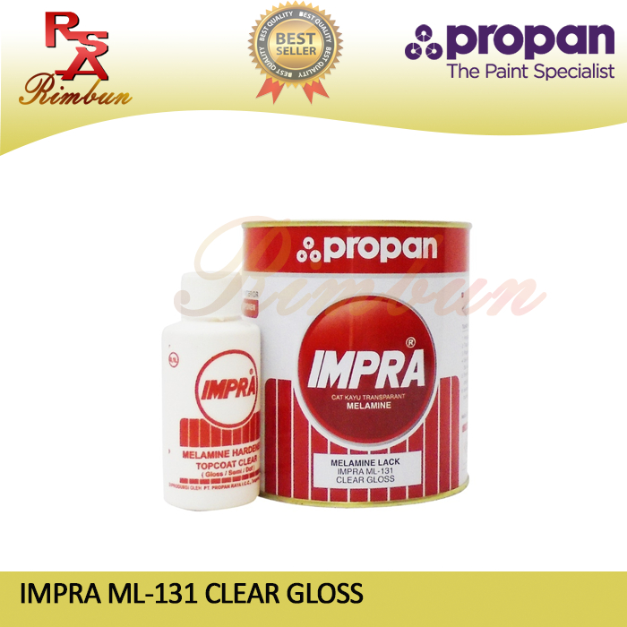 Jual CAT KAYU PROPAN IMPRA MELAMINE 131 CLEAR GLOSS + HARDENER 1 KG CAT ...