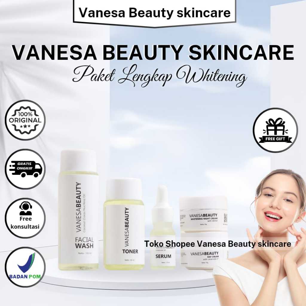 Jual VANESA BEAUTY SKINCARE PAKET WHITENING / PAKET ACNE / PAKET ...