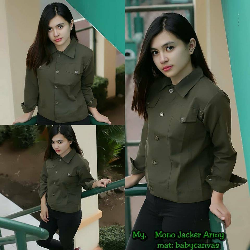 Jual Jaket Mono Biondy-Jaket Parka Semi Jeans-Jaket Wanita Trendy ...