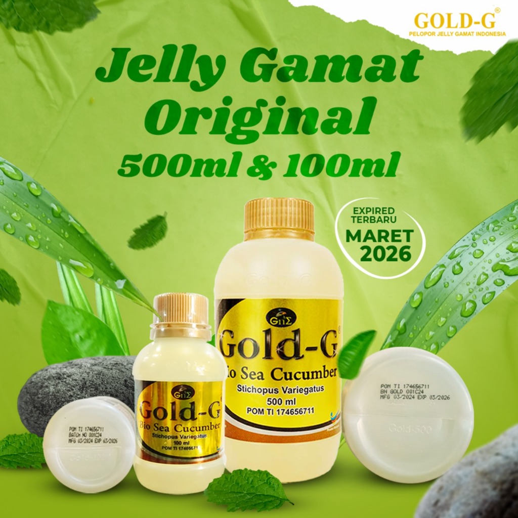 Jual Gold G JELLY GAMAT 500 ML Free Satu Botol 100Ml 500ML PLUS 100ML ...