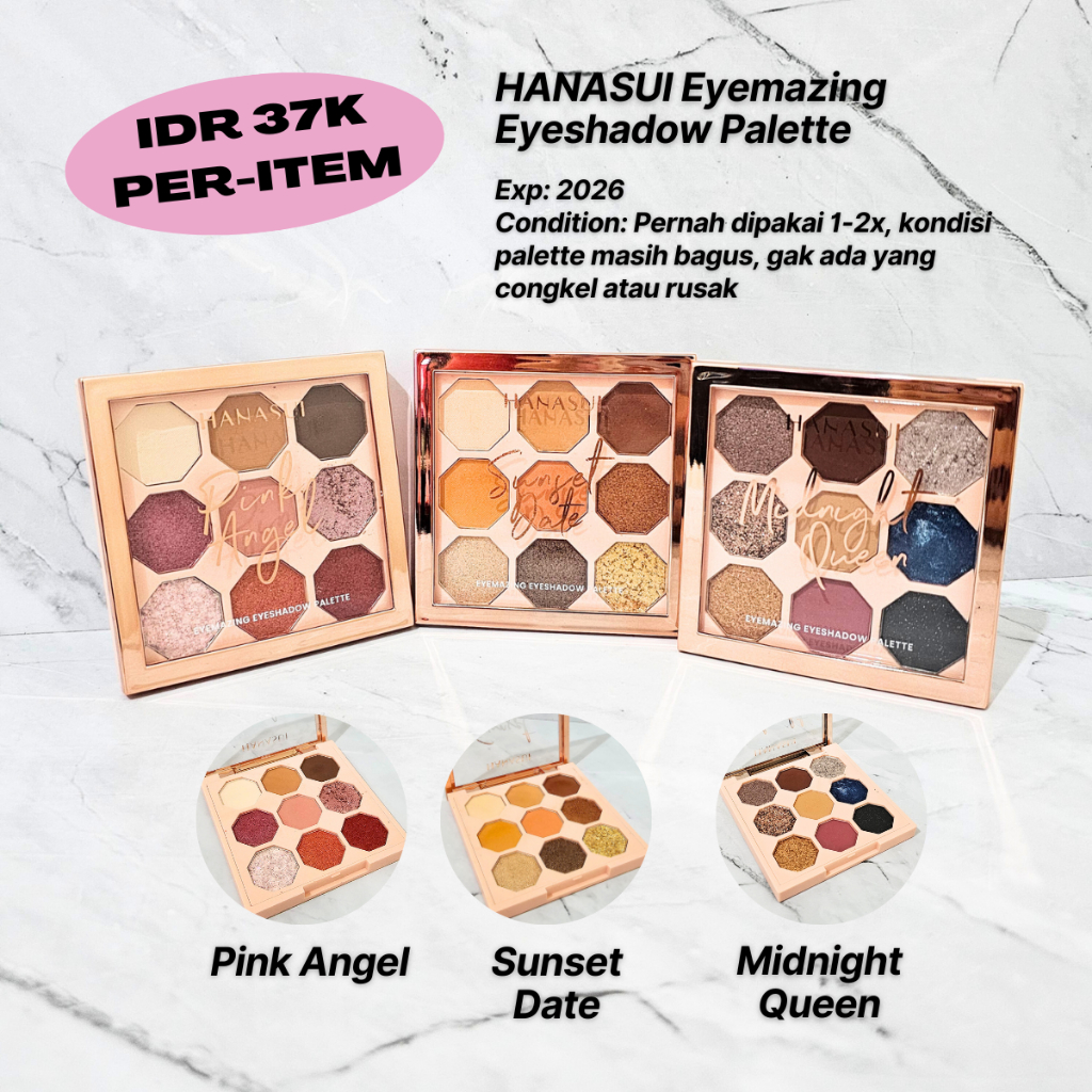 Jual HANASUI Eyemazing Eyeshadow Palette | Shopee Indonesia