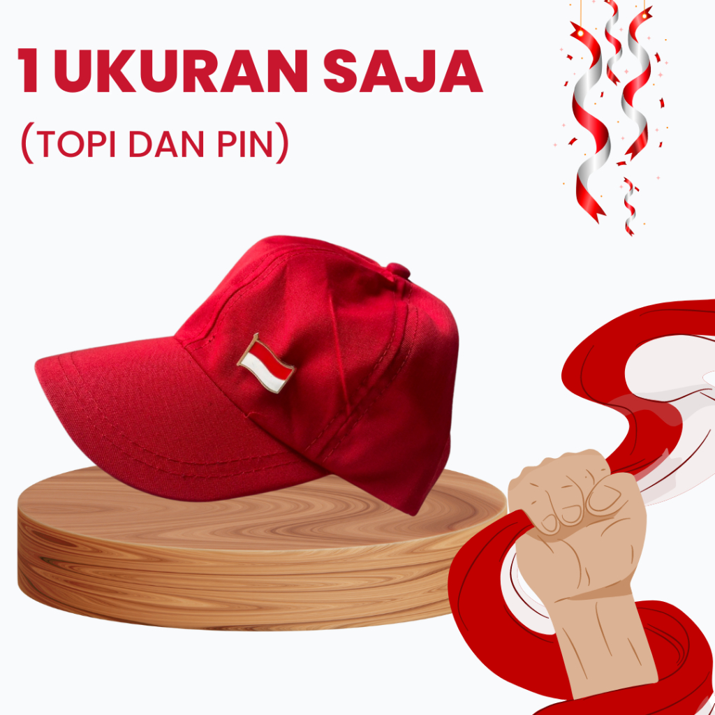 Jual READY TOPI + PIN / BROSS / COCOK BUAT PAWAI / MERDEKA 17 AGUSTUS ...