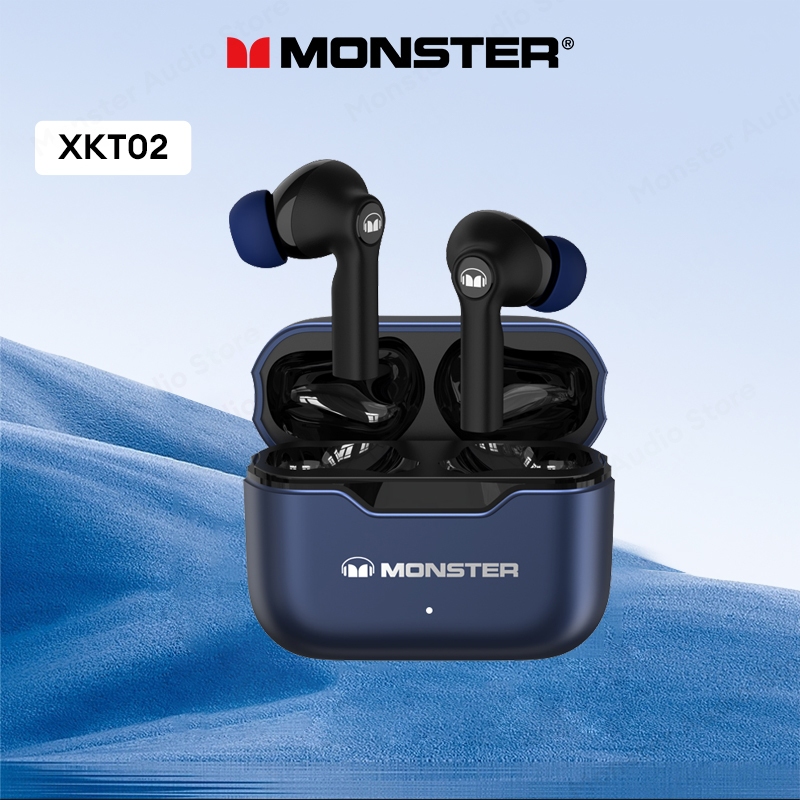 Jual Monster XKT02 True Wireless Bluetooth Earphones TWS HIFI Gaming ...