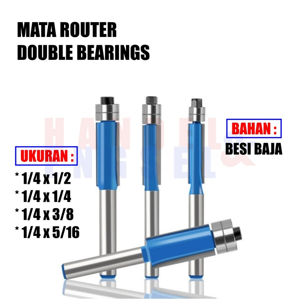 Jual Mata Router HPL Trimmer Profil Kayu Double Bearring HPL Kayu ...