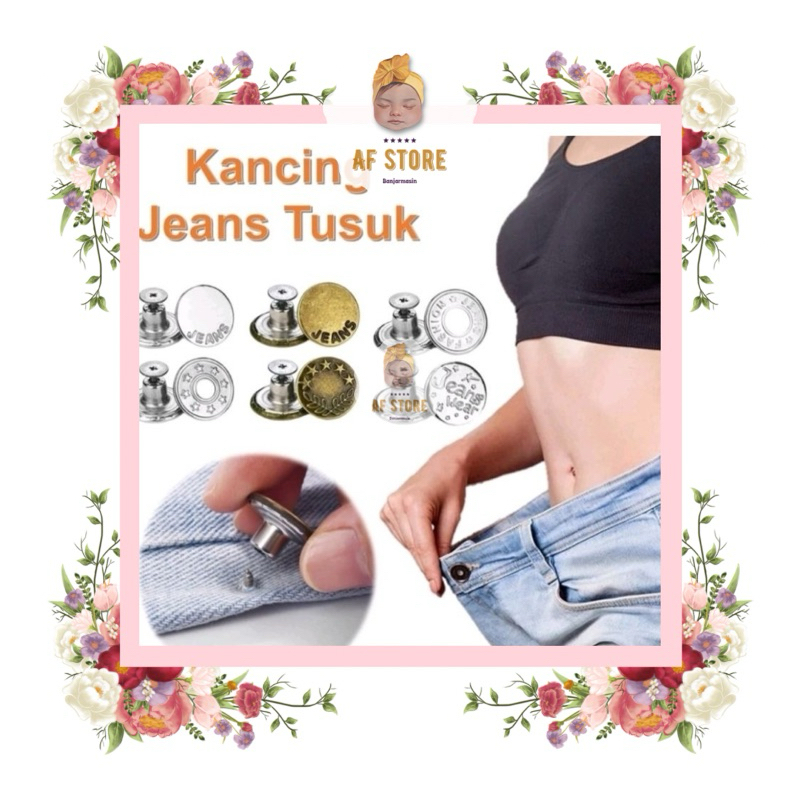 Jual Kancing Jeans Logam Tusuk Simple Adjustable Kancing Celana Jeans ...