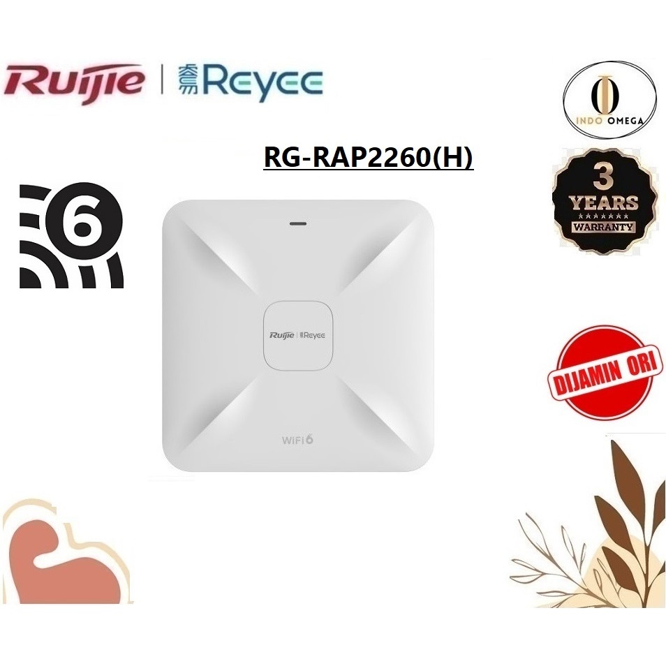 Jual RG-RAP2260(H) Wi-Fi 6 AX6000 Multi-G Ceiling Access Point RG ...