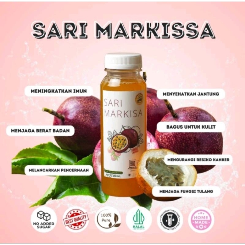 Jual Sari Markisa 1liter || TANPA GULA || HALAL (JNE/OJOL) | Shopee ...