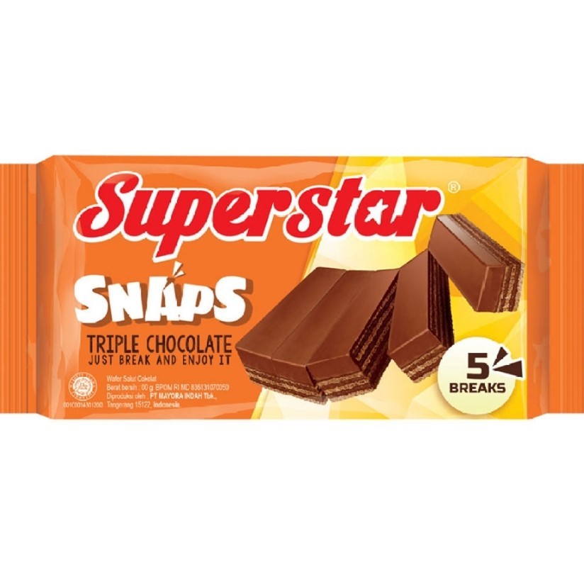 Jual Superstar Snaps Wafer Salut Triple Chocolate 28 g | Shopee Indonesia