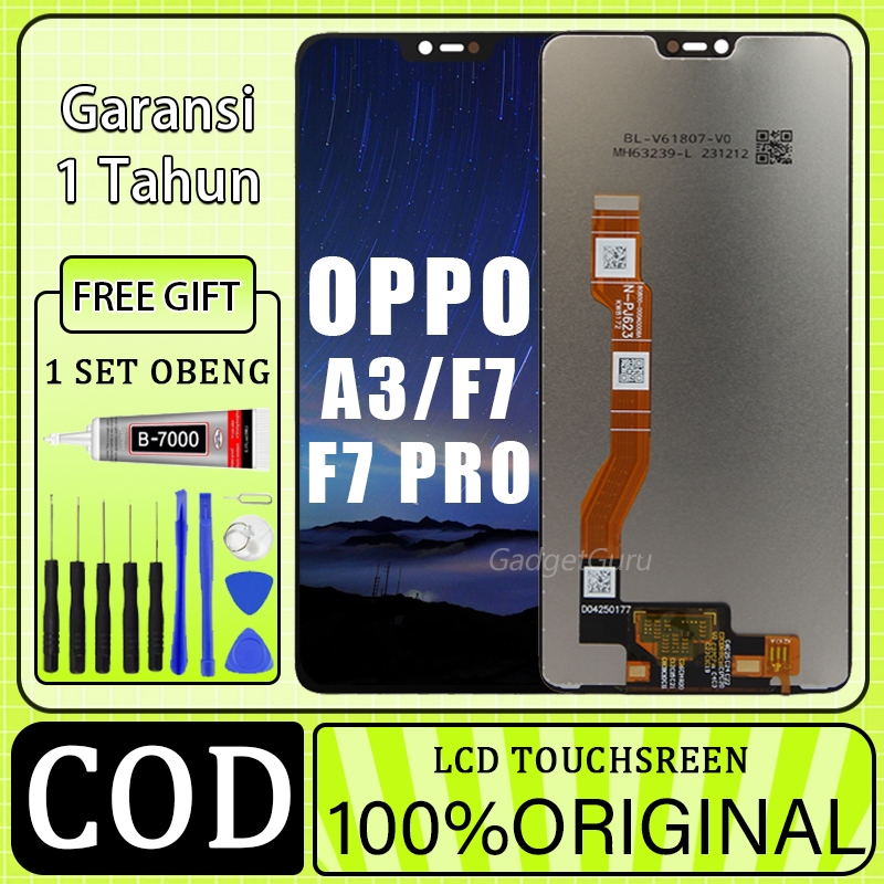 Jual 【Original OEM】LCD OPPO F7/F7 PRO/A3 LCD TOUCHSCREEN FULLSET BIG ...