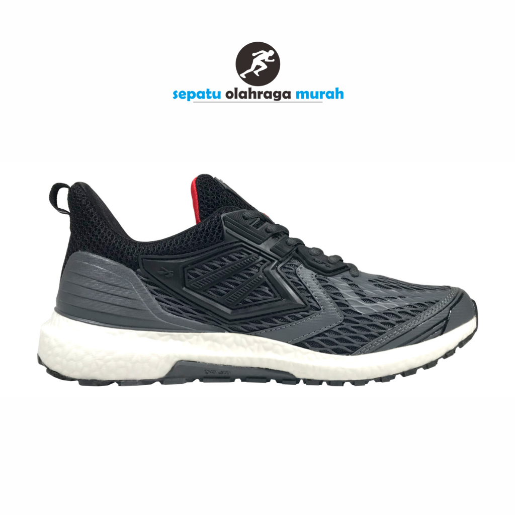 Jual Spotec Zest | Sepatu Olahraga Murah | Running Unisex | Abu Tua Hitam | Shopee Indonesia